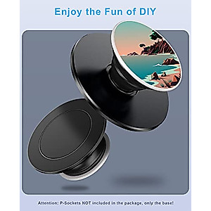 SUPERONE Magnetic Base for P-Socket for MagSafe,【Smoother & Stronger】, Enjoy The DIY for Socket【Base Only】 Super Slim, Remove and Reposition, Fit for iPhone 15 14 13 12 Pro/Max/Plus/Mini