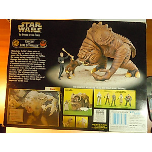 Star Wars Power of The Force Action Figure Playset - Rancor and Luke Skywalker
