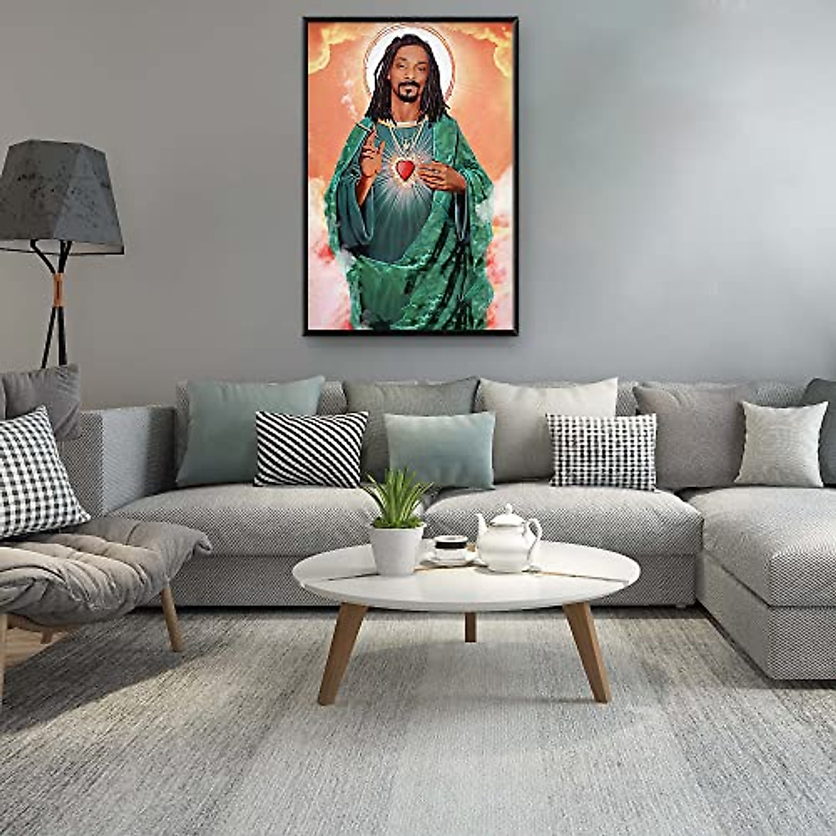 TBIIQKZ Funny Rap Art Print, Cool Music Poster, Celebrity Saint Artwork, Aesthetic Canvas Unframed Poster 12x18inch(30x45cm)