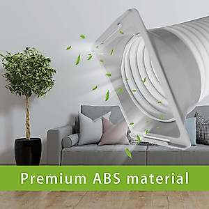 LEZIFU 5.9 Inch/ 6 Inch Portable Air Conditioner Exhaust Hose Coupler Window Adapter A/C Unit Tube Connector Mobile Air Conditioner Accessories(Square Interface)…