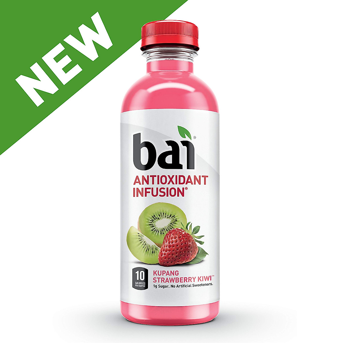 Bai Kupang Strawberry Kiwi, Antioxidant Infused Beverage, 18 fl oz bottle (Pack of 12)
