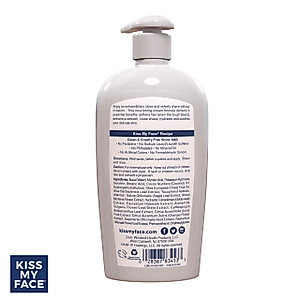 Kiss My Face Moisture Shave Cream, Fragrance Free Shaving Cream for Men and Women, 11 oz Pump Bottle, 4 Pack (Packaging May Vary)