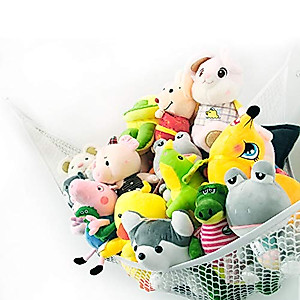 Stuffed Animal Net or Hammock, Toy Hammock, Teddy Bear Hammock, There Are 25 RUBBER BANDS in The Elastic of Our Stuffed Animal Storage Net! (X-Large) XWGJ