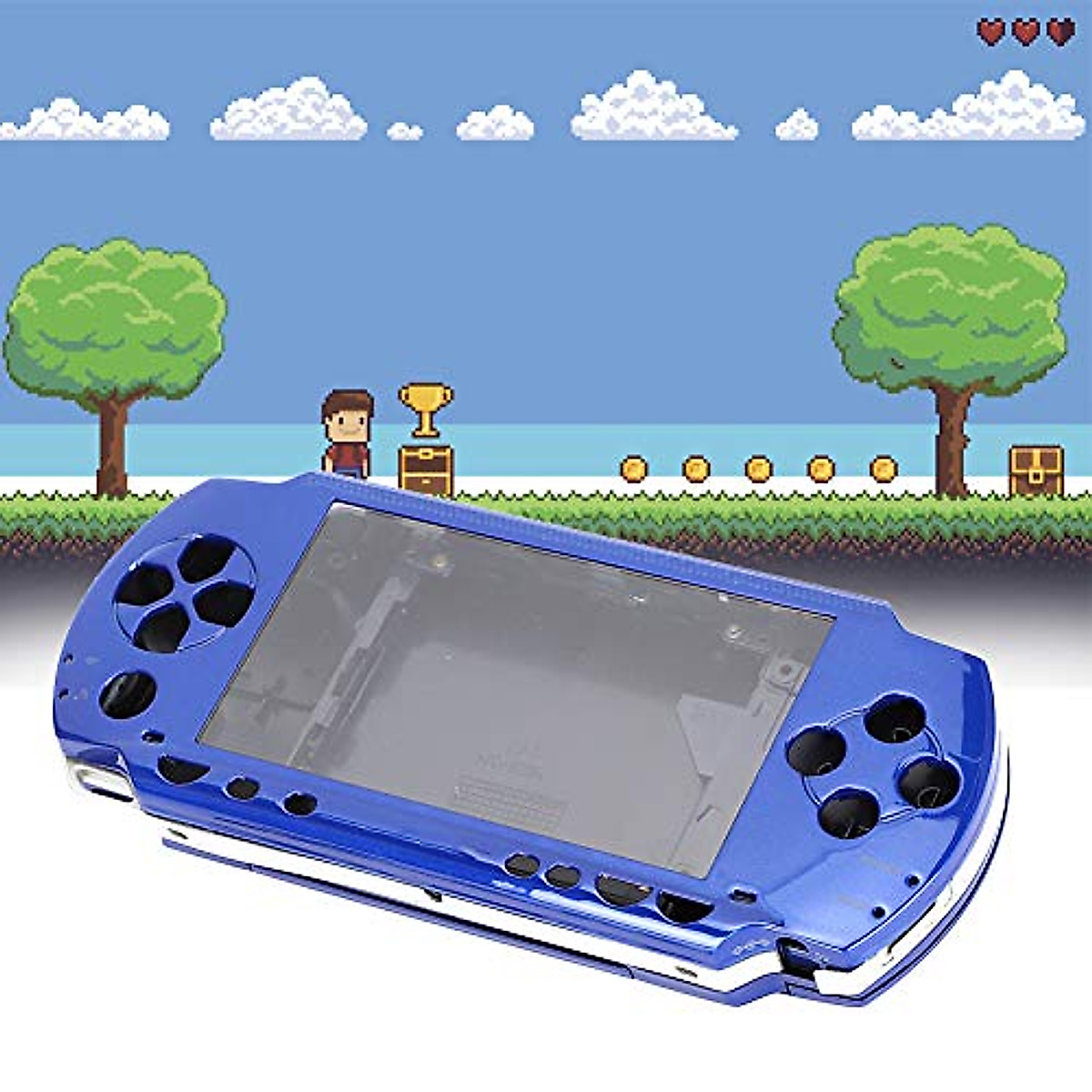 01 02 015 Console Case, Simple and Compact Game Console Replacement Shell with Screwdriver for Game Accessories(Blue)