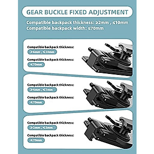 Professional GoPro Mount for Backpack Strap,Adjustable Camera Shoulder Mount Compatible with GoPro Hero 9 8 7 6 5 4 Black, Session, Insta 360 One R, DJI Osmo Action and Most Action Camera