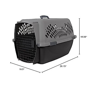 LAZAT 26-in Pet Crate - Large Dog Crate, Easy to get in and Out for Pets, Stylish, Safe and Easy to Travel, The Best Companion for Pets.