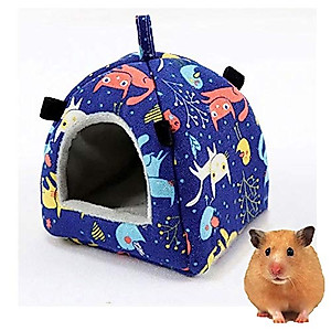 Bird Hut Nest Hammock Tent Bed Toy for Medium Large Pet Parrot Parakeet Cockatiel Conure Cockatoo African Grey Amazon Eclectus Lovebird Hamster Chinchilla Ferret Squirrel Cage Swing