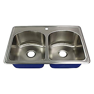 Transolid MTDD33229-1 Stainless Steel Kitchen Sink, 33-in x 22-in x 9