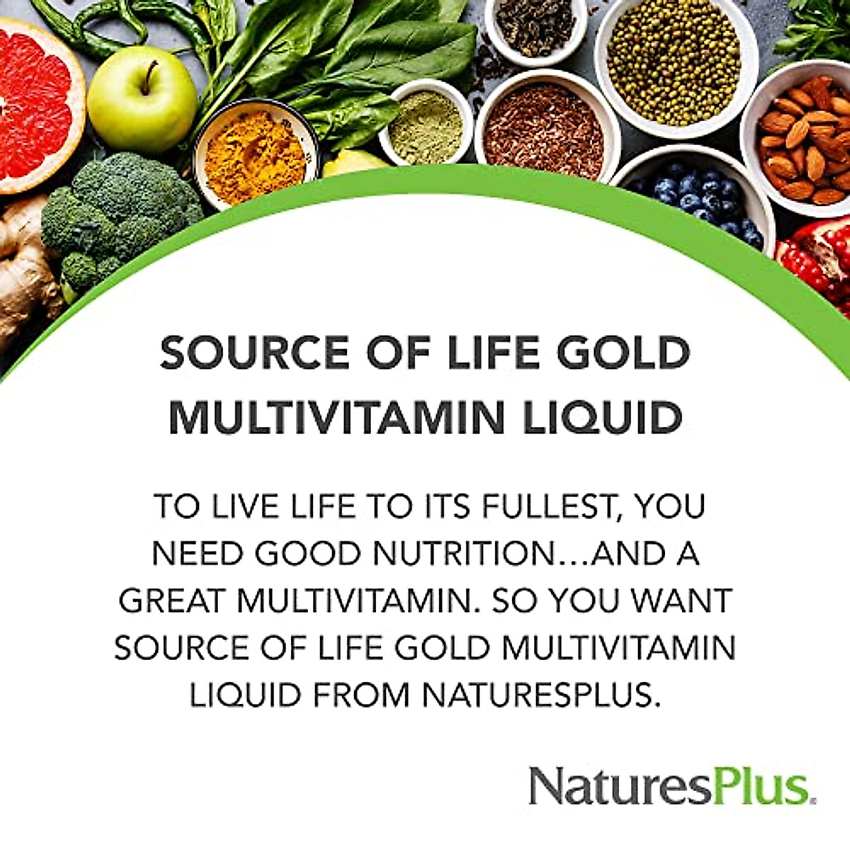 Source of Life Gold Multivitamin Liquid - 30 oz - Supports Energy Production, Healthy Immune System & Well-Being - Includes Vitamins D3, B12, K2 & Over 120 Whole Food Nutrients - 30 Servings