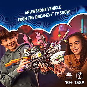 LEGO DREAMZzz Nightmare Shark Ship 71469, Construct The Building Toy Set as a Flying Pirate Ship or a Monster Truck, includes 4 Minifigures, Shark Toy, Gift for Tweens and Kids Ages 10 and Up