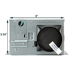 KAZE APPLIANCE SNP100 | 100 CFM | 0.8 Sone | No Attic Access Required Bathroom Ventilation Exhaust Extractor Fan