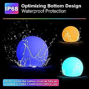 MoKo Floating Pool Lights: 16-Color Waterproof LED Ball Lights