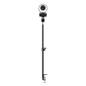 Webcam 1080P Webcam 60FPS Autofocus HD Web Camera with Microphone Ring Light Web Cam for PC Computer Camera for Recording Calling Conferencing Gaming (Colour: 1080P 60FPS) (60FPS with Stand 3)