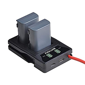 Batmax 2Pcs NB-2L NB-2LH Battery + Built-in USB LED Charger for Canon PowerShot G7 G9 S80 S70 S60 S50 S45 S40 S30, Canon DC410 DC420 EOS 350D 400D Digital Rebel XT XTi, VIXIA HF R10