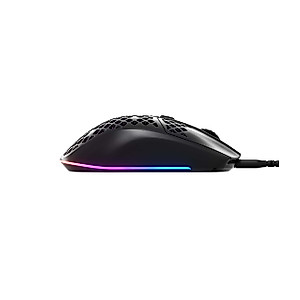 SteelSeries Aerox 3 - Super Light Gaming Mouse - 8,500 CPI TrueMove Core Optical Sensor - Ultra-Lightweight 59g Water Resistant Design - Universal USB-C connectivity - Onyx (Renewed)
