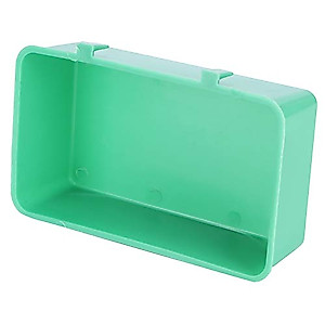 Yosoo 10Pcs Bird Food Feeder Bird Water Feeder Plastic Feeding Bowl Trough Bird Feeder Container Bird Bathtub Accessories