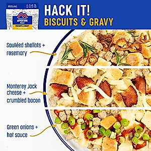 Mountain House Biscuits & Gravy | Freeze Dried Backpacking & Camping Food |2 Servings