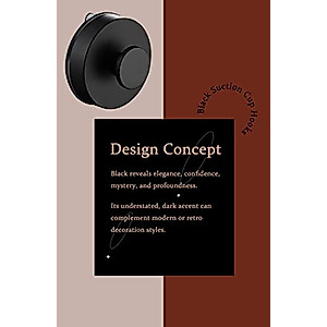 Towel Hooks (Black Matt) for Bathroom - Heavy Duty Shower Suction Hooks for Door Windows Tile Glass Kitchen Bathroom Hooks for Towel Loofah Utensils - 2 Packs Shower Towel Hook B: Black Matte