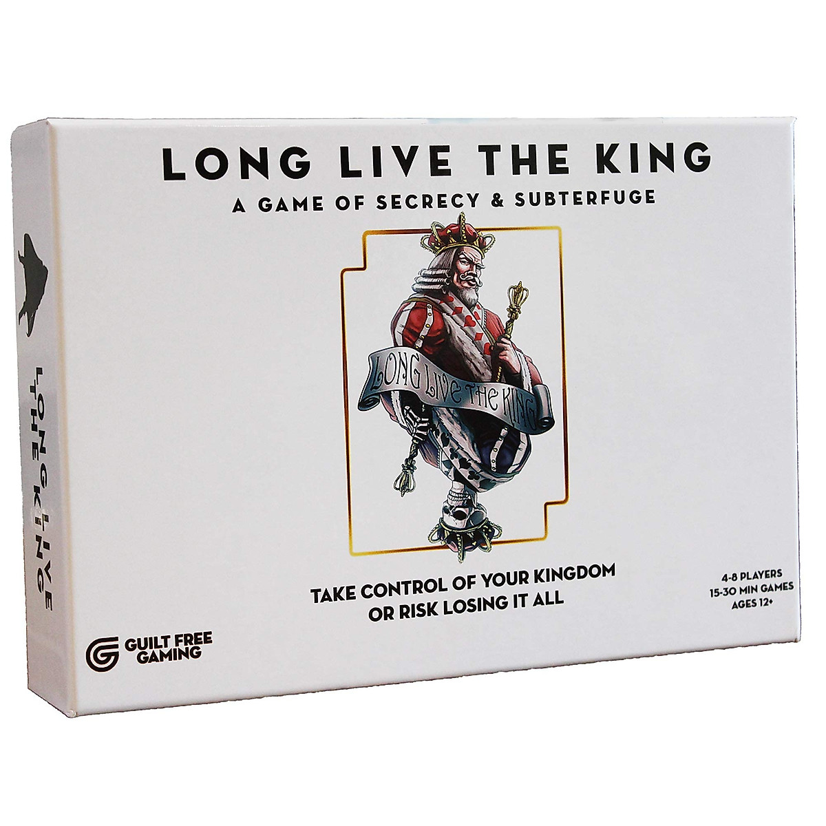 Guilt Free Gaming Long Live The King - A Kickstarter Success Card Game with Social Deduction | Family Friendly (Ages 14)