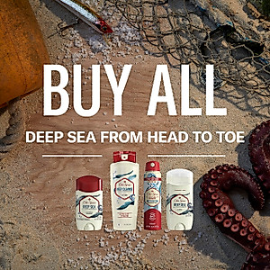 Old Spice Men's Aluminum Free Deodorant Dry Body Spray, Deep Sea, 24/7 Odor Protection, 4.3oz (Pack of 3)