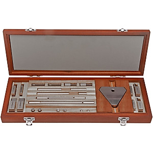 Mitutoyo 516-612 Square Gage Block Accessories Set, Inch (27 Piece Set)