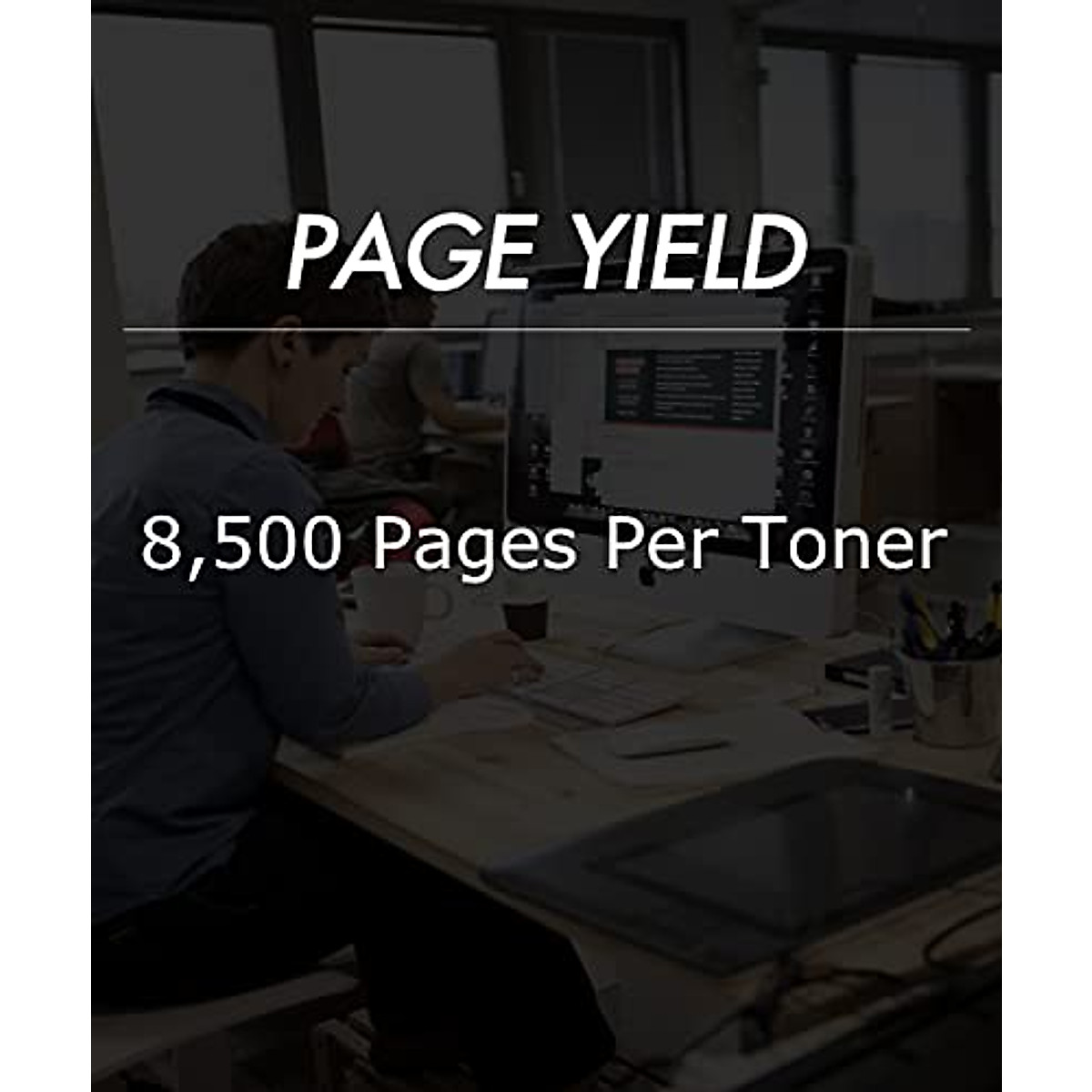 (2 Pack) Green Toner Supply Compatible Replacement for Dell S2830dn S2830 Toner Cartridge 2xBlack Work for Dell S2830dn S2830 Printer