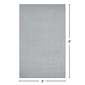 ITSOFT Ultra Premium Non Slip Felt Area Rug Pad, Thick Cushioned Gripper Pad for Hardwood Floors Under Carpet Protects Floors, 1/4" Thickness, 5 x 8 Feet