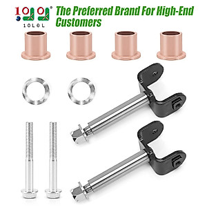 10L0L Complete Front End King Pin Kit for Club Car Precedent 2003.5-up Gas/Electric Golf Cart, OEM# 102287201 103638601 103638801