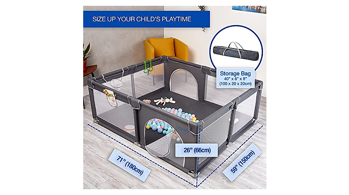 Large Playpen for Babies - Safe & Spacious Play Area