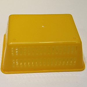 SAFIGLE 10pcs for Bathroom Home Makeup Bin Holder Coins Container Organizer Decorative Plastic Tray Household Storage Modular Baskets Sundries Mini Yellow Desktop Basket Multipurpose Coin