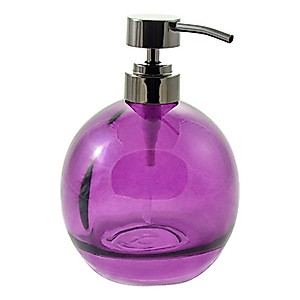 Nature Home Decor 944-1349 Premium Angus Glass 4-Piece Bathroom Accessory Set of Ruby Collection