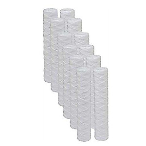 CFS – 12 Pack String Wound Sediment Water Filter Cartridges Compatible with RS5-SS Models – Removes Bad Taste and Odor – Whole House Replacement Filter Cartridge – 5 Micron