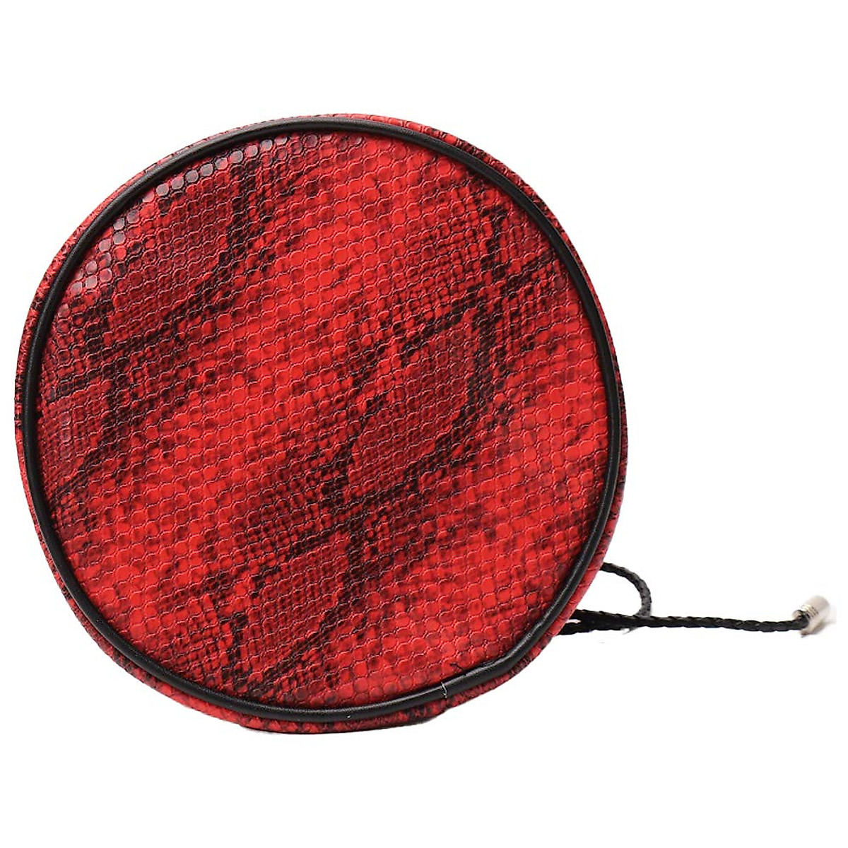 Grinning Gargoyle – Massive Dice Bag with 7 Pockets - 500 Die Capacity Die Pouch with 7 Pockets – Deluxe Dragon Skin Design with Eye (Red)