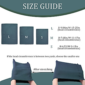 Dog Warm Neck & Quiet Ear Covers for Ear Protection, Calming Ear Muffs for Dogs/Cats - Hood for Anxiety Relief/Calming/Warm/ (Blue M)