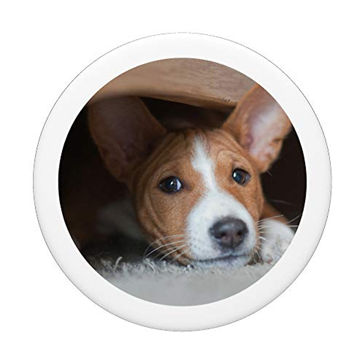 Cute Basenji Face Dog Breed Men Women Boy Girl Lover Gift PopSockets PopGrip: Swappable Grip for Phones & Tablets