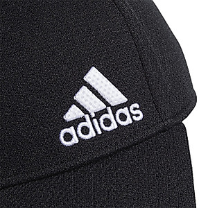 adidas Men's Release 2 Structured Stretch Fit Cap, Black/White, Large-X-Large