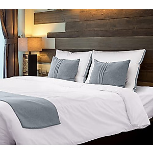 Utopia Bedding Bed Pillows for Sleeping Standard Size (Grey), Set of 2, Cooling Hotel Quality, Gusseted Pillow for Back, Stomach or Side Sleepers