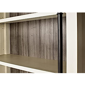 Martin Furniture Fully Assembled 8' Tall Bookcase, Aged Chateau White