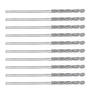 Auniwaig 1mm Diamond Twist Drill Bits High Speed Steel HSS Drill Bits for Glass Jewelry Beach Sea Shells Stone Gemstones Lapidary Ornament Bracelet Necklace Arts Crafts 10 Pcs