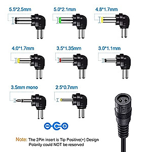 SoulBay 12W Universal Multi Voltage AC/DC Adapter Switching Power Supply with 8 Selectable Adapter Plugs, Suitable for 3 V to 12 V Device