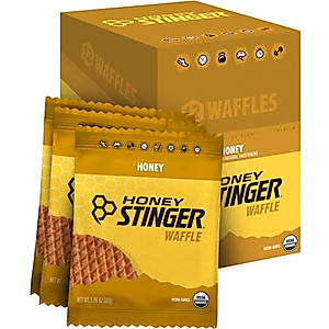 HONEY STINGER Organic Honey Waffles 12 Count, 1.06 OZ