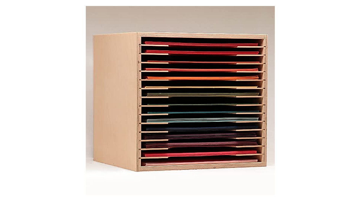 Stamp-n-Storage 12x12 Paper Holder - 15 Slot Craft Organizer