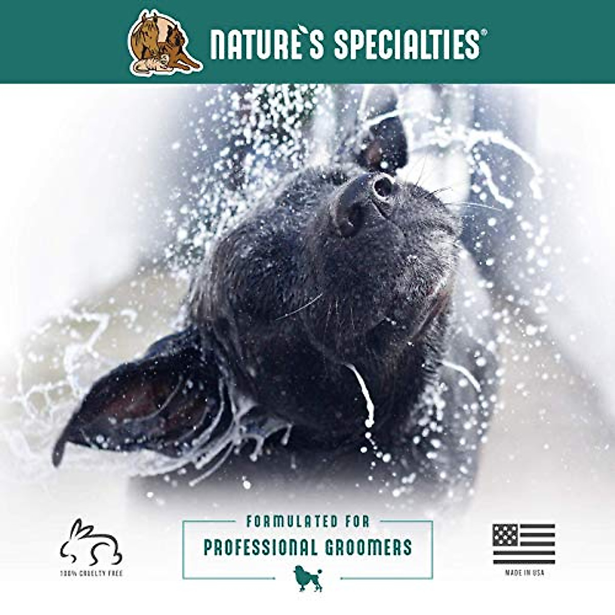 Nature's Specialties Coconut Clean Ultra Concentrated Dog Conditioning Shampoo for Pets, Makes up to 2 Gallons, Natural Choice for Professional Groomers, Adds Highlighting and Body, Made in USA, 16 oz