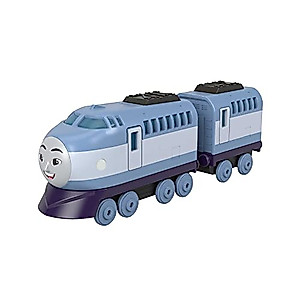 Thomas & Friends Fisher-Price die-cast Push-Along Kenji Toy Train Engine for Preschool Kids Ages 3+