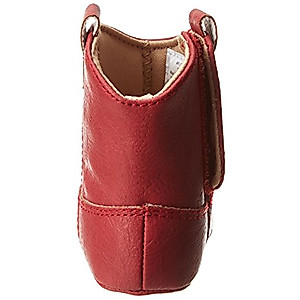 Baby Deer Baby Girls Infant Soft Sole Western Boot, Red, 0