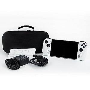 Hard Carrying Case for 2023 ASUS ROG Ally Handheld, ROG Ally 7 Accessories Travel Case with Charger Storage (Black)