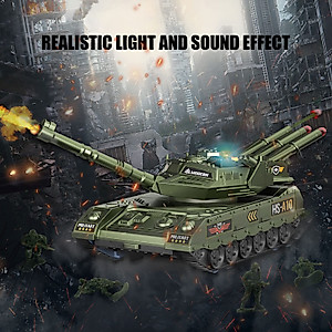 You And I Hooray Army Tank Toys for Boys 3 4 5 6 7 8 Years Old, Military Vehicles Play Set with 6 Mini Die-Cast Cars Helicopter & 10 Army Men Toy Soldiers, Gifts for Kids Age 3+