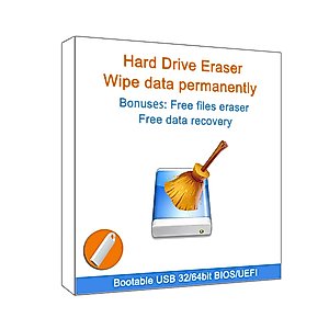 EZITSOL Hard Drive Disk Eraser & Disk Wiper on 32GB USB Drive | Permanently Destroy Wipe Erase Hard Disk Drive Data on Any PC & Server | Bonus: Files Eraser & Data Recovery