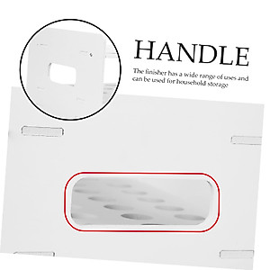 DOITOOL Wooden Paint Organizer and Paint Brush Holder, for 40 Bottles or Brushes - Paint Holder for Acrylic Painting, Paint Rack for Miniature Paint Set, Acrylic Paint Storage, Craft Paint Organizer