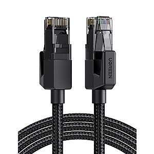 UGREEN Cat 6 Ethernet Cable Braided Cat6 Gigabit High Speed 1000Mbps Internet Cable RJ45 Shielded Network LAN Cord Compatible for PC PS5 PS4 PS3 Xbox Smart TV Router 6FT